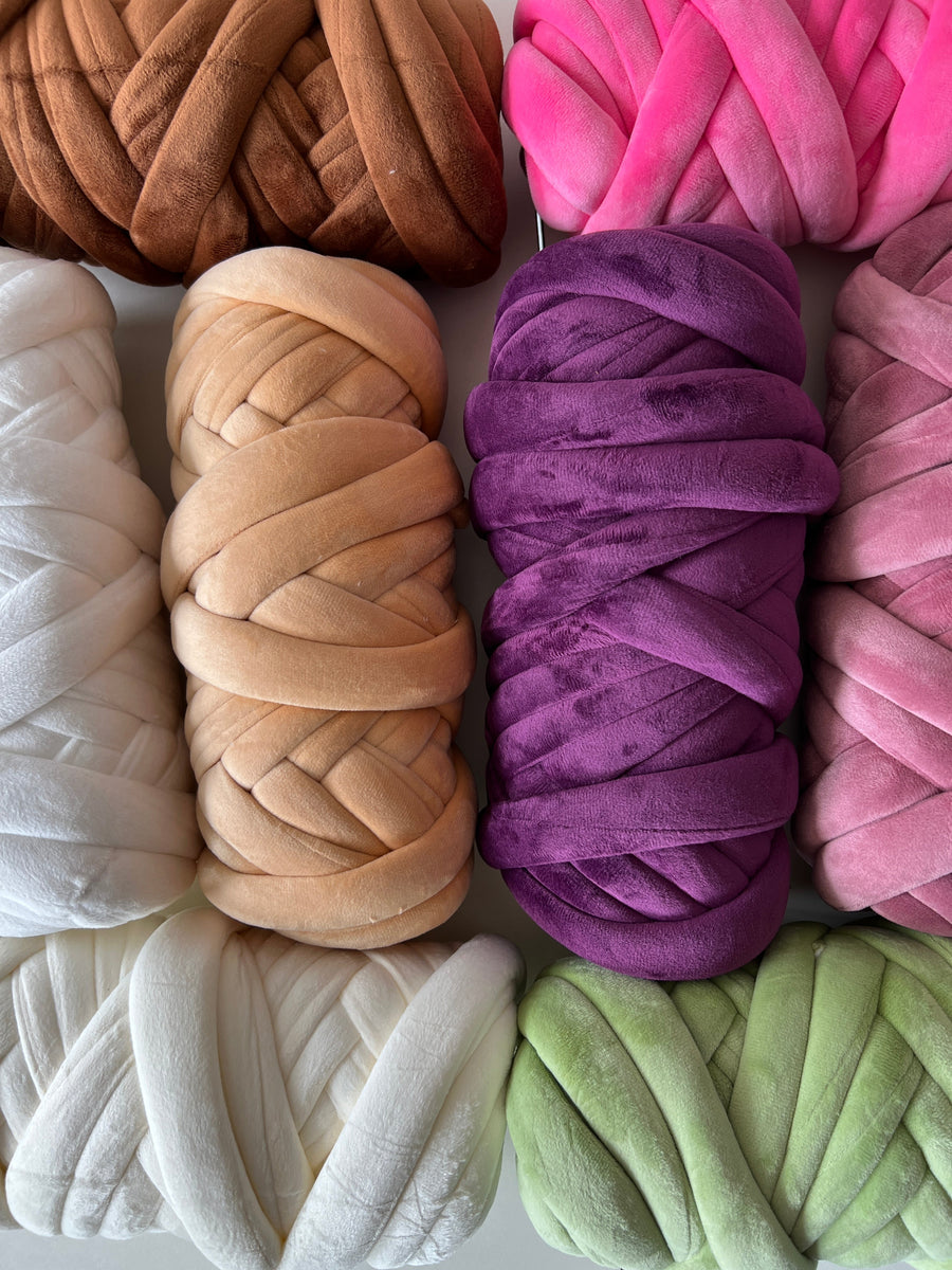 Ultra Lux Velvet Tube Yarn (various colors) – Stay Cozy Creative Co.