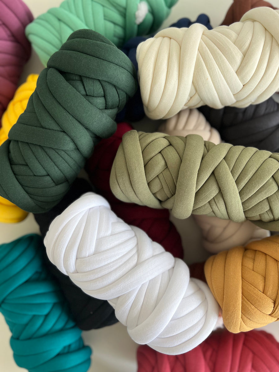 Cotton Tube Yarn (various colors) – Stay Cozy Creative Co.