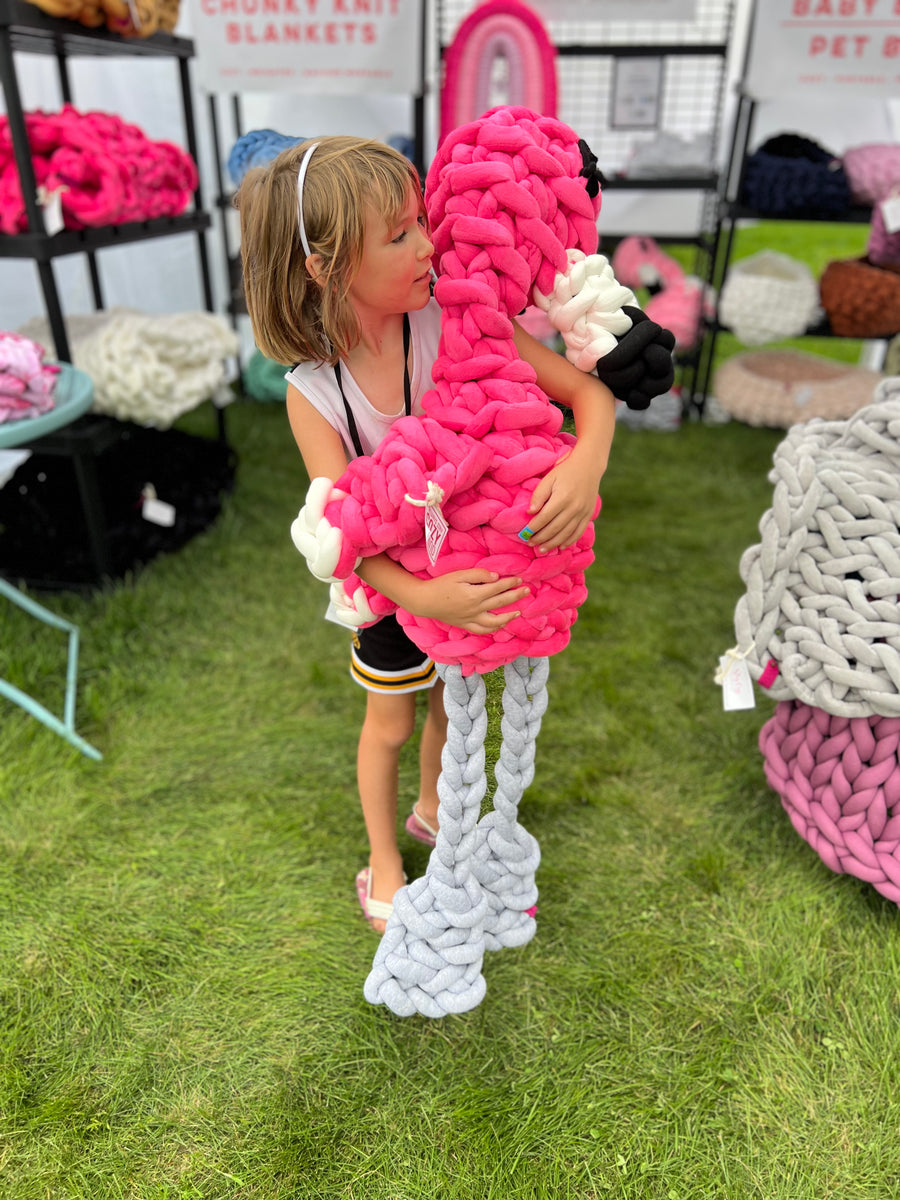 Flamingo, Jumbo Stuffie [made to order] – Stay Cozy Creative Co.